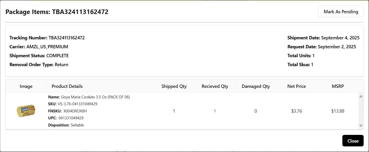 Web Case Study | Amazon FBA Returns & Warehouse Management Automation ...